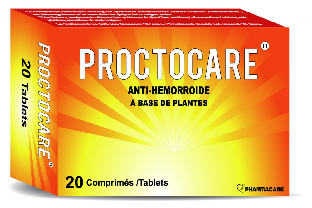 PROCTOCARE 20 COMPRIMES - Tunisie Para