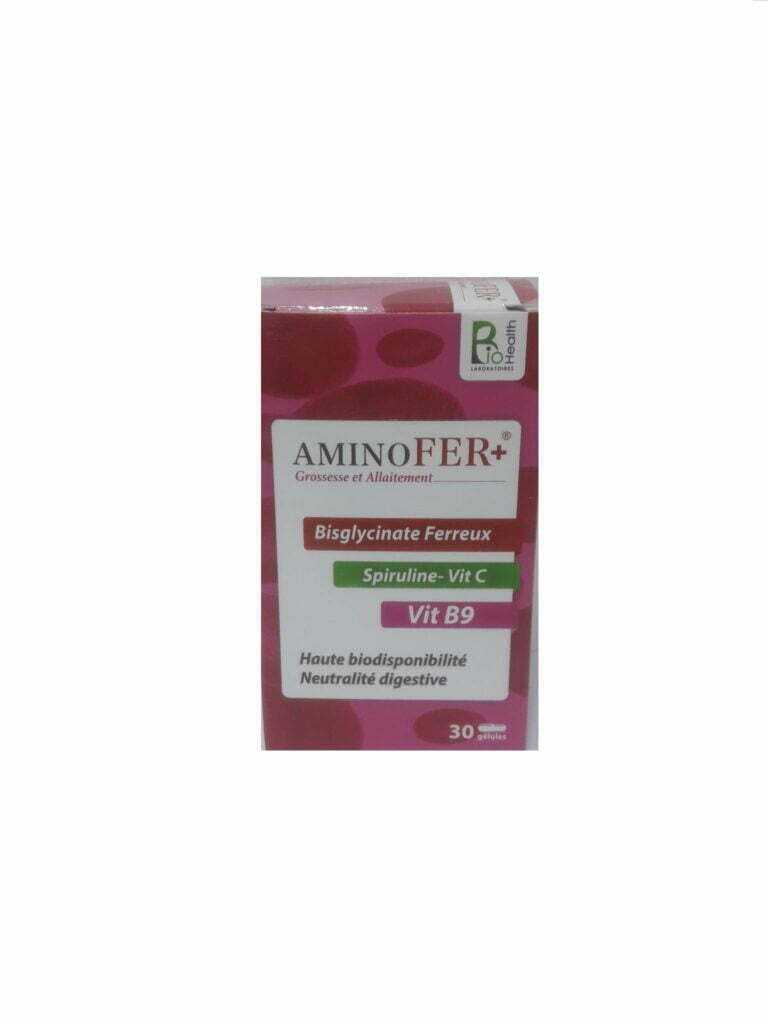 Bio Health Aminofer plus 30 gelules - Tunisie Para