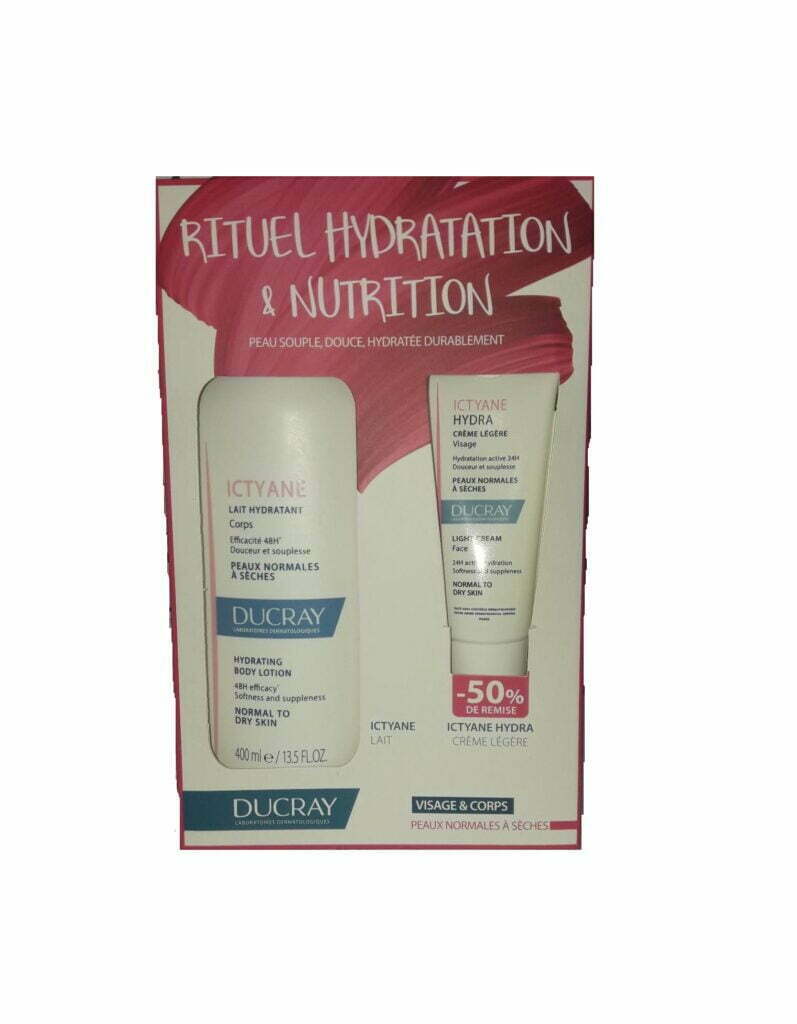 Ducray pack rituel hydratation et nutrition visage et corps - Tunisie Para
