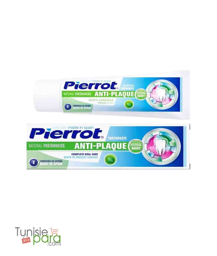 pierrot dentifrice anti plaque 75ml - Tunisie Para