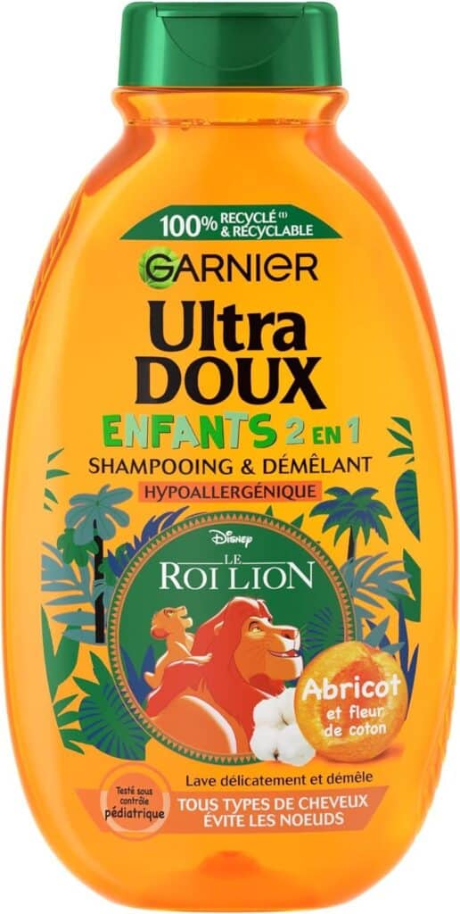 Garnier Ultra doux shampoing enfant 2en1 abricot 300ml - Tunisiepara
